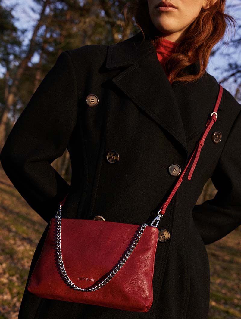 Molly - Sac pochette avec chaîne et bandoulière - nat & nin
