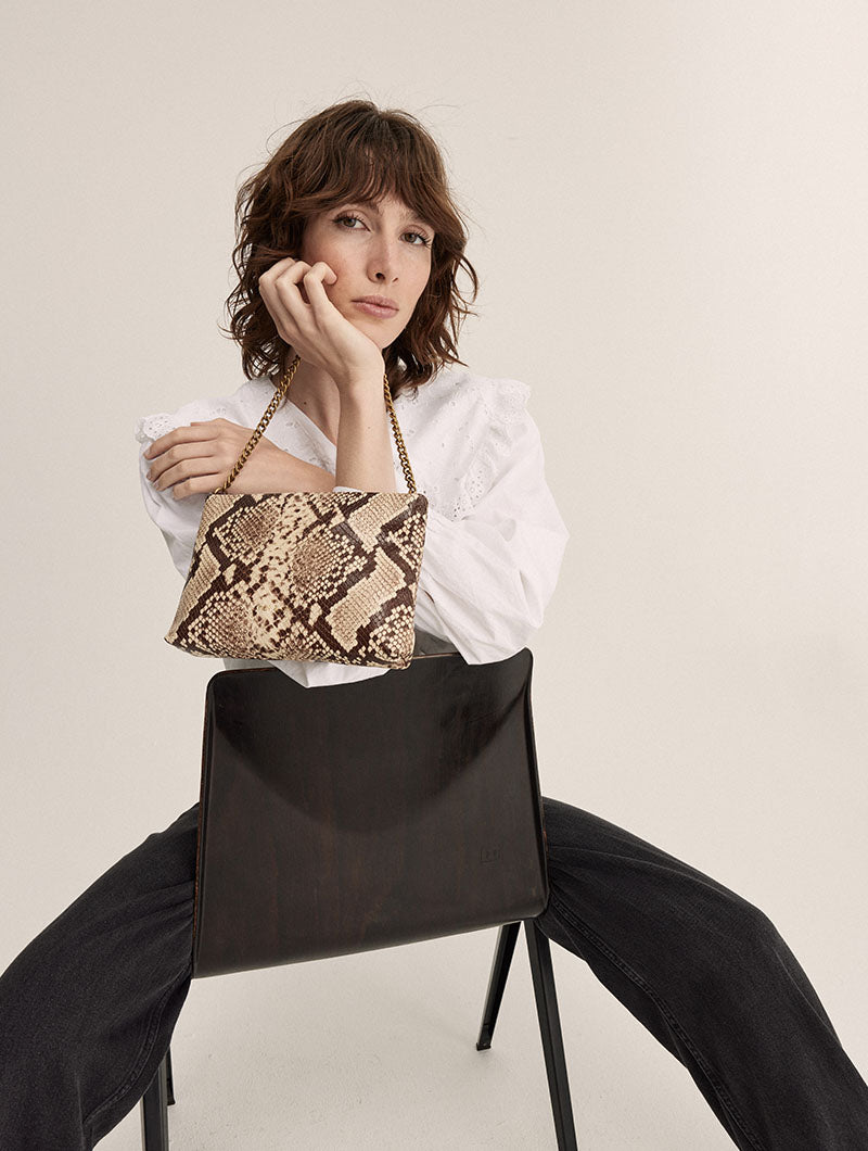Molly - Clutch bag with chain and removable shoulder strap. – Nat & Nin