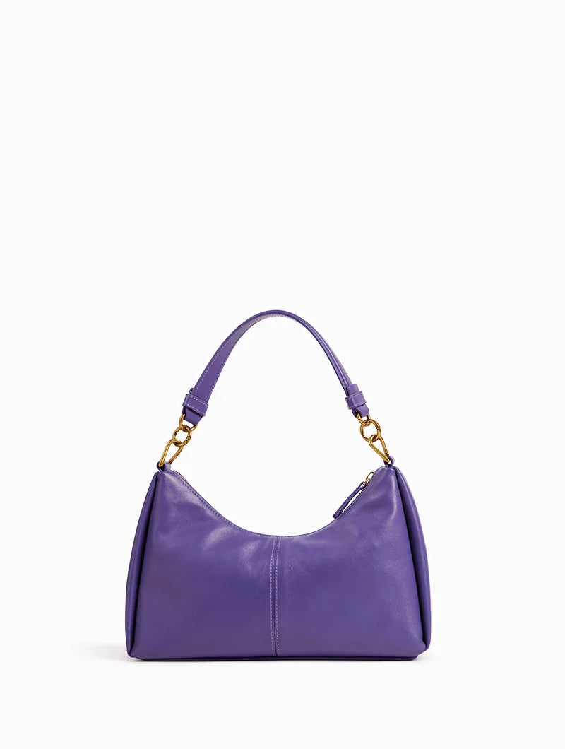 Rejina - Elegant leather baguette bag – Nat & Nin