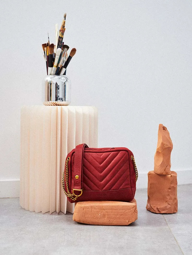 RIO - Women's quilted leather messenger bag - shoulder bag - Nat & Nin ...