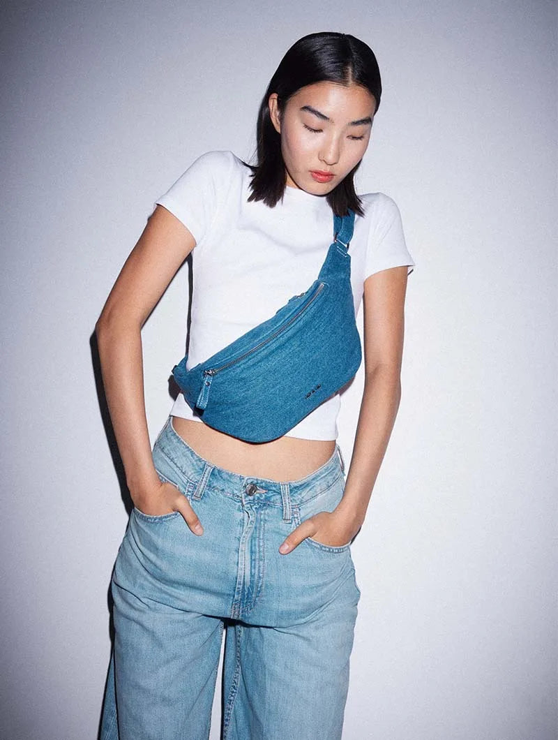 Tracy, our first leather fanny pack – Nat & Nin